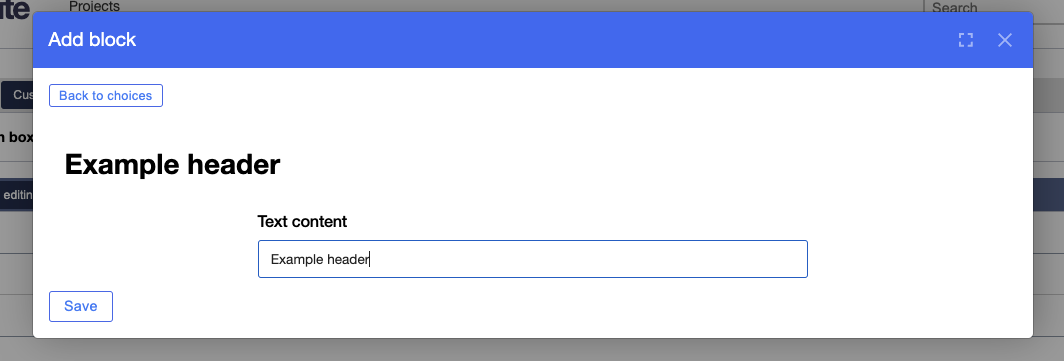 Custom page blocks – Nextra